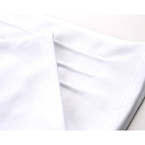 JISEN Men Police Formal Tuxedo Honor Guard Parade White Nylon Cotton Gloves 26cm