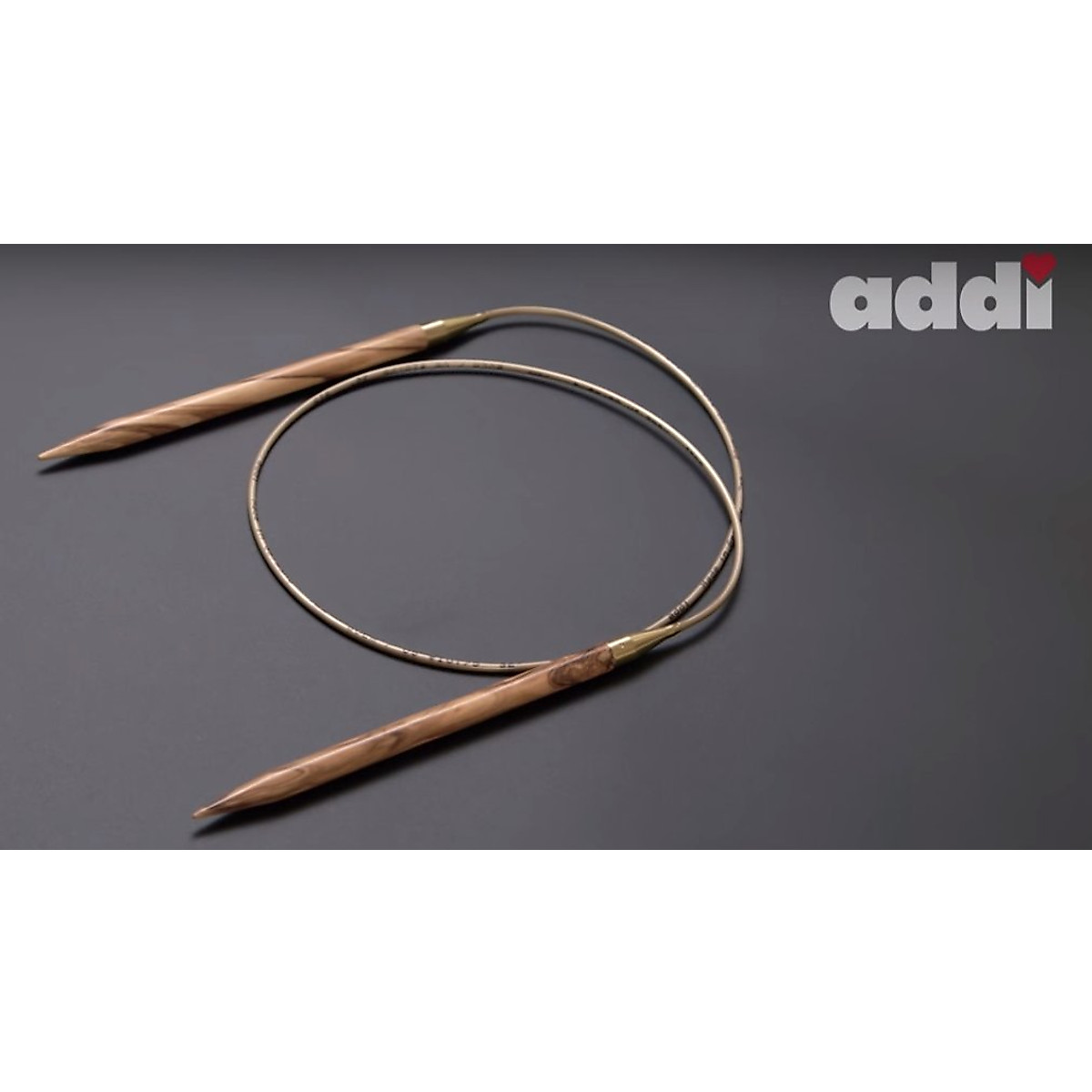 Addi Olive Wood 32 inch (80cm) Circular Knitting Needles; US Size 3 (3.25 mm), Made in Germany - 575-7/80/3.25