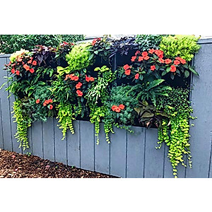 Delectable Garden Cloth 12 Pocket Hanging Vertical Garden Wall Planter for Yard Garden Home Decoration