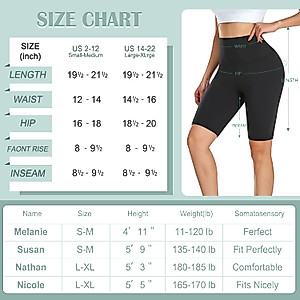 Diu Life 5 Pack High Waist Biker Shorts for Women - Buttery Soft 8" Womens Shorts for Workout, Yoga, Athletic