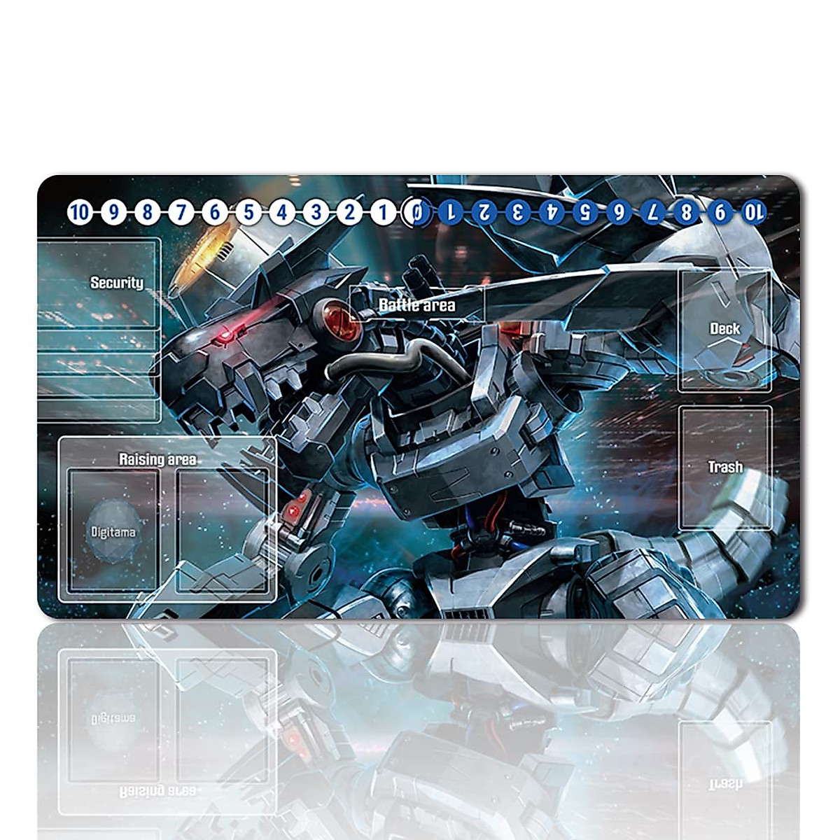 68994183 - Board Game DTCG Playmat Table Mats Size 23.6X13.8 inch Games Mousepad Compatible for TCG CCG Digimon Playmat Bag