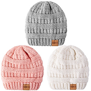 REDESS Baby Kids Winter Warm Hats, Infant Toddler Children Beanie Knit Cap Girls Boys