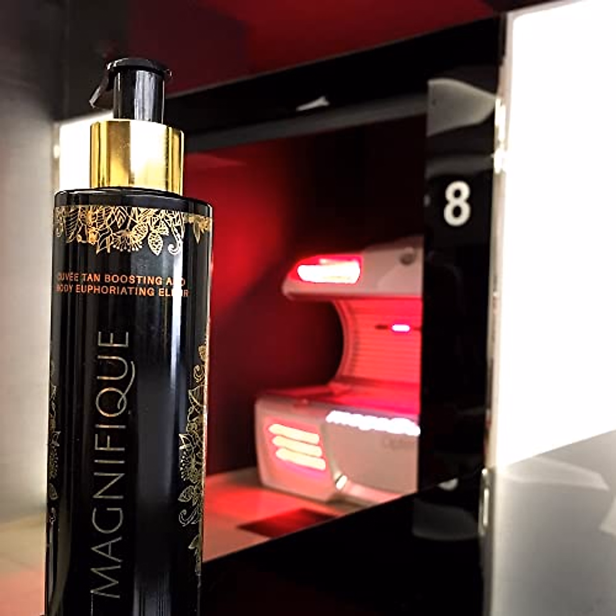 Onyx Magnifique Indoor & Outdoor Tanning Lotion with Bronzer and Accelerator - Bronzing Lotion for Dark Tan Result - Luxury Tanning Lotion with Push-Up Complex Coffee Blend - Lightweight Formula