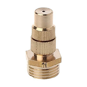 Easy to Operate 1/2" DN15 Garden Irrigation Brass Adjustable Spray Misting Nozzles Spray Head Strong and Sturdy