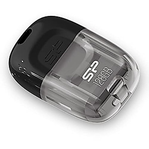 Silicone Power J09 SP128GBUF3J09V1K USB Memory, 128 GB, USB 3.2, Gen1 (USB 3.1/3.0/2.0 Compatible), Small, Waterproof, Dustproof, Shockproof, Mac Compatible