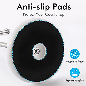 KES Hand Towel Stand Marble Base, Countertop Towel Stand 16.5" Height, T-Shape Hand Towel Rack Stand for Bathroom, Towel Holder Weighted Base SUS304 Stainless Steel Brushed Finish, BTH205S14B-2