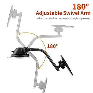 enGMOLPHY Magnetic Phone Mount for Car, Dashboard Magsafe Car Mount [Super Suction Cup], Universal Handsfree Dash Cell Phone Holder Car, Fit for iPhone 13/12 Pro Max Mini Magsafe Case & All Phones