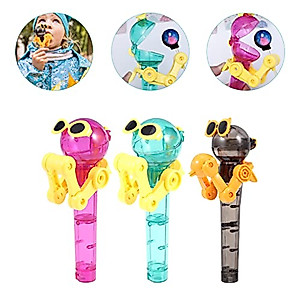 ABOOFAN Kids Toys Bulk Candy Upside Down Capsule Robot 3pcs Lollipop Robot Robot Lollipop -up Lollipop Holder Novelty Lollipop Case Fun Gifts for Upside Down Capsule Robot Bulk Candy