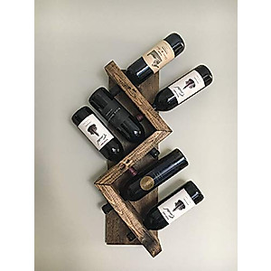 Zig Zag Wine Rack Wall Mounted