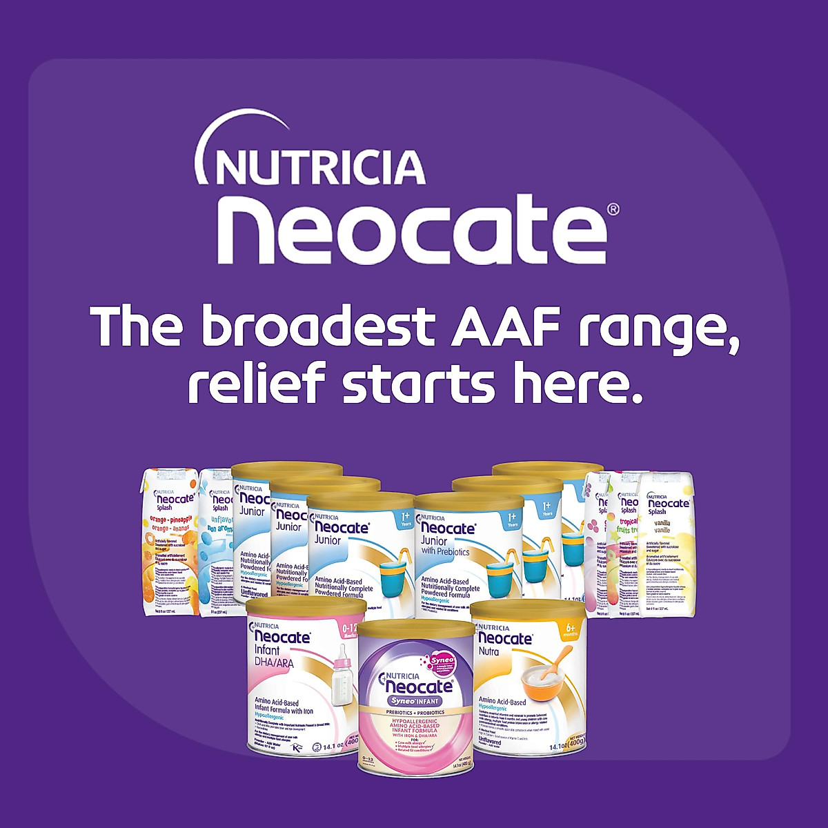 Neocate Nutra - Amino Acid-Based Hypoallergenic Solid Food - 14.1 Oz Can (Pack of 4)