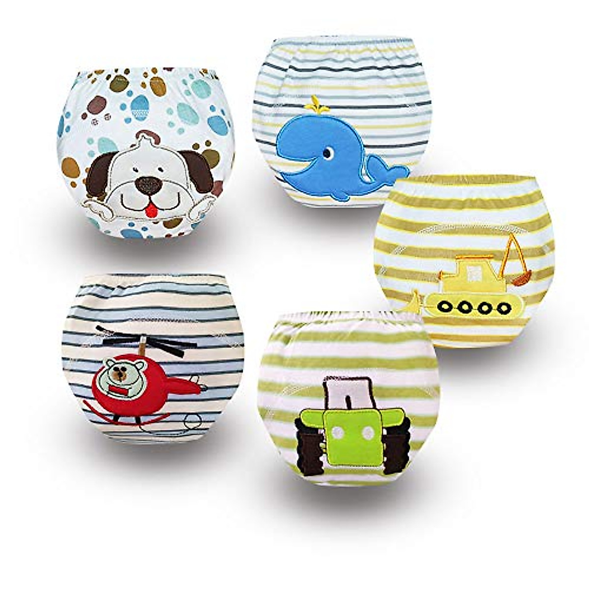 Babyfriend Baby Training Pants Boys Potty Training Underwear Toddler 12M-4T Size 80 Small 18Months 2T Blue