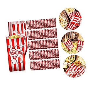 Yardwe 100pcs Popcorn Popcorn Packaging Bag Mini Food Containers Mini Containers Mini Snack Containers Movie Night Popcorn Bowl Paper Chicken Box Concession Popcorn Bags Popcorn Supply