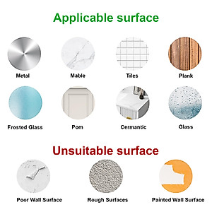 VINHOLD Self-Adhesive Coat Hooks, Stainless Steel Heavy Duty Wall Hooks, Towel Hooks for Hanging Robes, Aprons, Coats and Hats in Bathrooms,Kitchens and Hotels(2 Pack, Black)