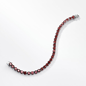 Ross-Simons 19.20 ct. t.w. Garnet Tennis Bracelet in Sterling Silver. 7 inches
