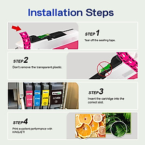 Kingjet Compatible Ink Cartridge Replacement for Canon CLI-251XL CLI 251 XL (3C/3M/3Y) Work with PIXMA MX922 IP7220 MG5520 MG5420 IX6820 IP8720 MG7120 MG6320 Printer