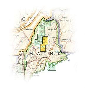 Baxter State Park Map [Mount Katahdin, Katahdin Iron Works] (National Geographic Trails Illustrated Map, 754)