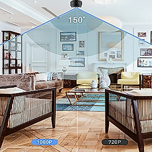 1080P WiFi Camera, 2.4G Smart Indoor Pet Dog Cat Cam, Phone APP,Security Camera with Motion Detection, Cameras for Home, Dome Cameras for Surveillance