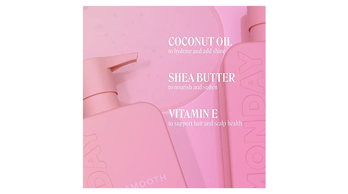 MONDAY Haircare Smooth Shampoo & Conditioner Set - Tame Frizz & Nourish ...