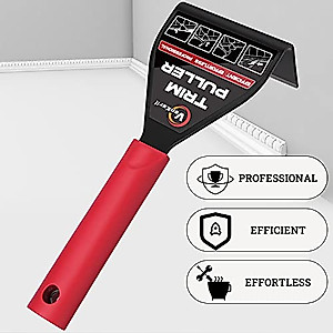 Trim Puller Tool for Baseboard, Trim Removal Tool and Baseboard Removal Tool, Trim Puller Tool for Baseboard & Molding Removal Tool, Flooring Tools for Removing Baseboard, Molding and Decorative Panel
