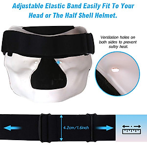 Flantor Motorcycle Goggle Skull Face Mask for Airsoft Paintball Motor Racing Polarized Lens