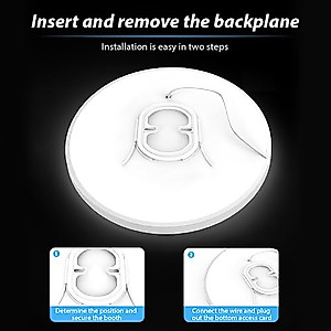 JHPGEOE Flush Mount LED Ceiling Light Fixture,Ultra-Thin 30W LED Ceiling Light,Close to Ceiling Lighting Fixtures for Living Room,Bedroom,Dining Room,Kitchen,Laundry Room (White Light (White))