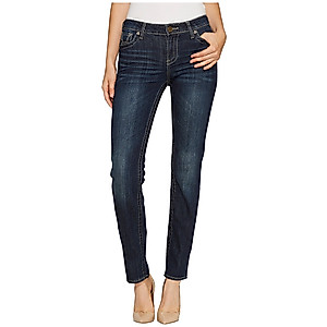 KUT from the Kloth Stevie Straight Leg Jeans - Jeans for Women - Straight Leg - Cotton & Spandex Blend Fabric Straight Leg Jeans Wise Wash w/EUR 16 30