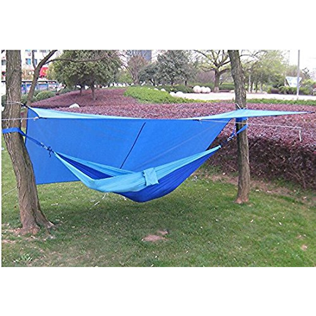 Portable Lightweight Camping Tent Tarp Shelter Hammock Cover Sun Shade Beach Picnic Mat Include Stakes and Carry Bag