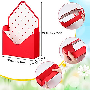 4 Sets Florist Bouquet Envelope Boxes with Floral Foam Blocks, Paper Packaging Gift Flower Box for Valentine's Day Mother's Day Wedding Birthday Party Decoration Wrapping Supplies