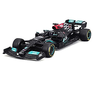 Xiangtat 1/43 Bburago Mercedes-AMG F1 W12 E Performance #44 Lewis Hamilton 2021 1/43 Diecast Model Car (W12 E #44 W/Helmet)