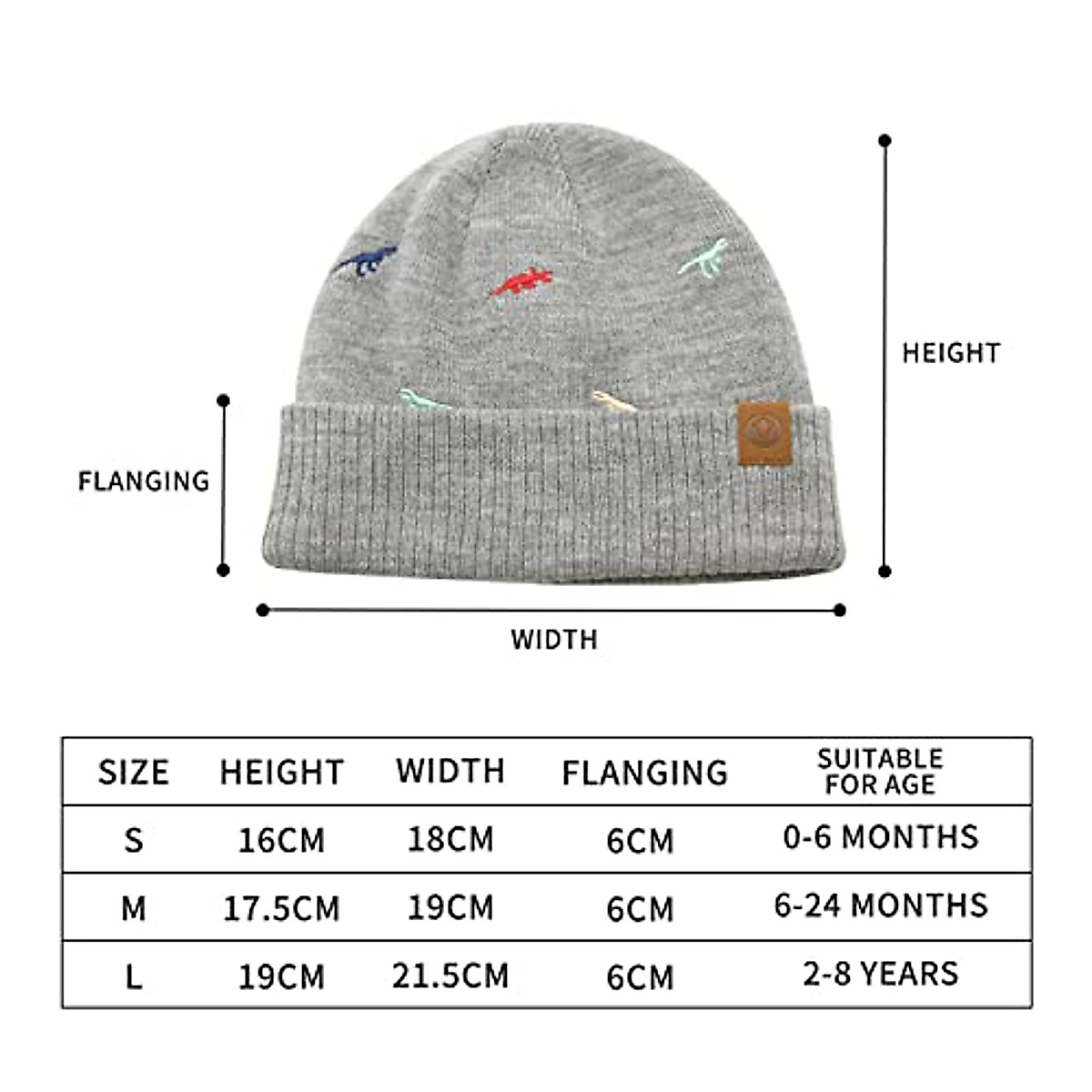 Duoyeree Baby Beanies Toddler Winter Hats Comfortable and Nice Knitted Hats for Boys Girls