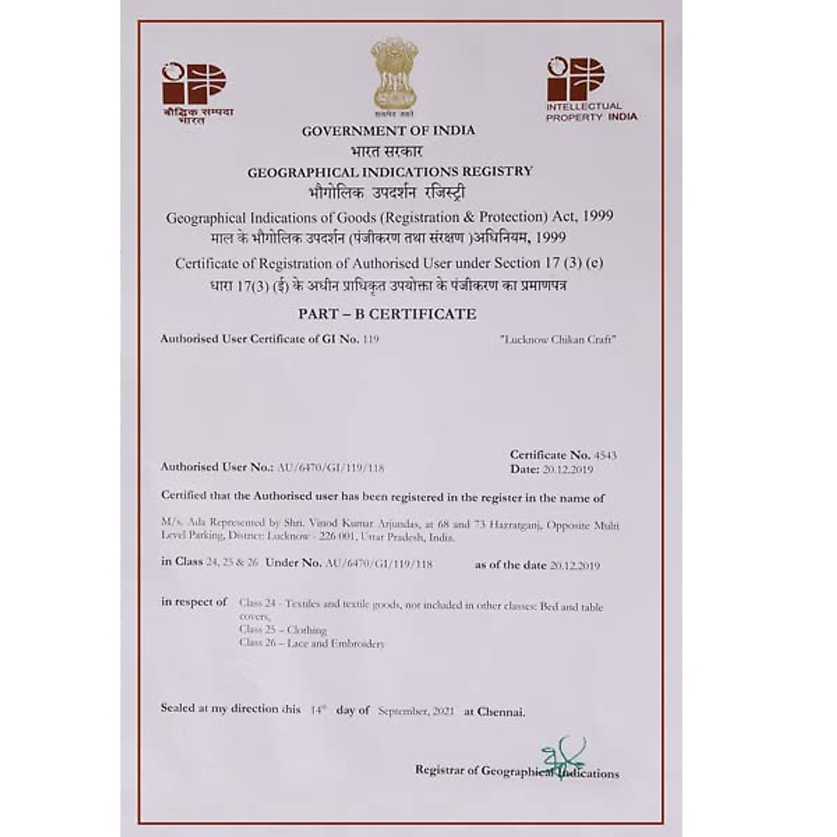 Ada Indian Hand Embroidered Chikankari Women's Cotton Top Tunic Shirt Blouse A911127 (XS, Yellow)