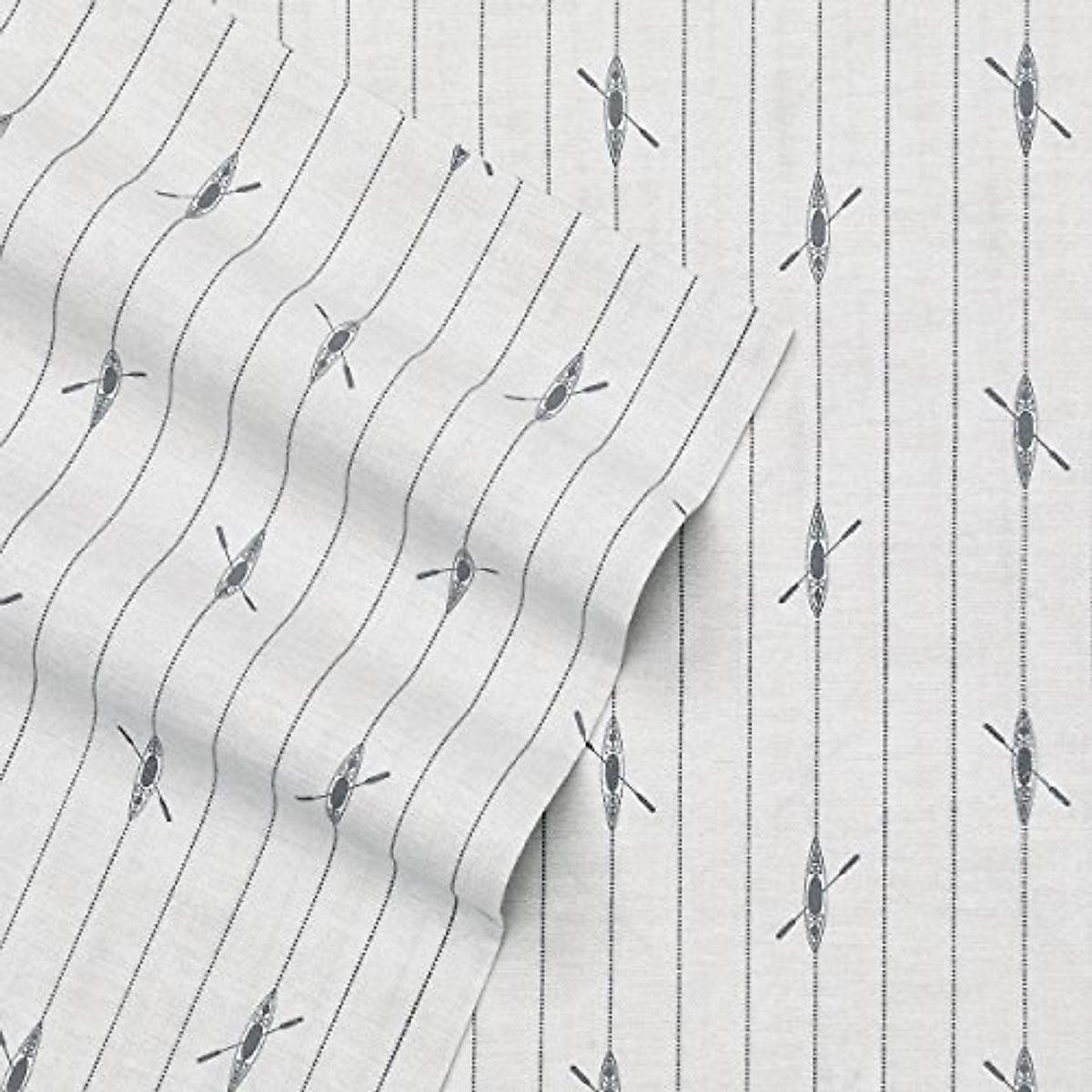 Eddie Bauer - Twin Sheets, Cotton Percale Bedding Set, Crisp & Cool Home Decor, Dorm Room Essentials (Downstream, Twin)