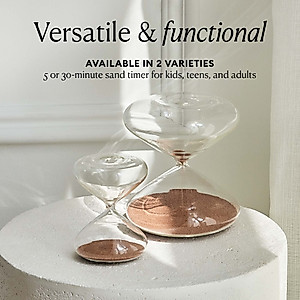 Mindful Moment Bundle - Five Minute Gratitude Journal and 5-Minute Hourglass Sand Timer