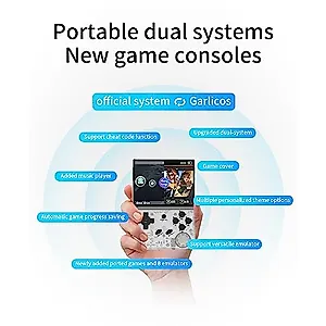 Anbernic RG35XX Retro Handheld Game Console - Dual System Linux + Garlic OS- 64Gb TF Card 6831 Built In Arcade Games - Handheld Emulator - 3.5 IPS OCA Screen 2600 Mah Battery. Plug & Play Video Games