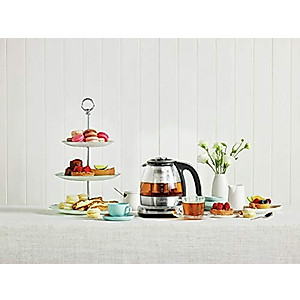 Breville BTM500CLR Smart Tea Infuser Compact Tea Maker, Brushed Stainless Steel 8.3" X 8.3" X 9.3"