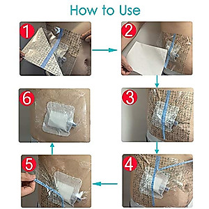 Thigh Lift Tape Transparent Lifting Adhesive Bandage Patch for Leg Body Sagging Skin Fat Cellulite Invisible Anti Chafing Ultra-Thin Inner Paste Waterproof Pad Disposable 4"x4.7" (Pack of 50)