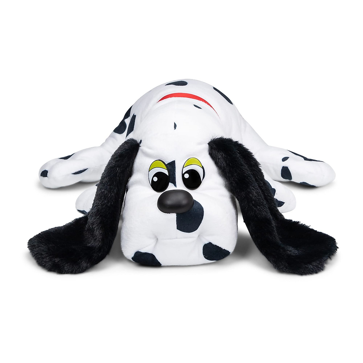 Pound Puppies Classic Plush - Dalmation with Black Spots (Long Fuzzy Ears)