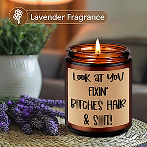 LEADO Candle, Hairdresser Gifts, Hair Stylist Gifts for Women, Men, New Salon Owner Gifts - Cosmetology Graduation Gifts - Thank You, Christmas, Birthday Gifts for Hair Dresser, Beautician