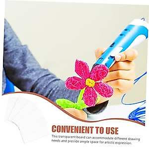 KALLORY 10pcs Copying Board Drawing Board 3D Drawing Paper Templates 3D Printing Pen Mat Painting Mat Basic Template Drawing Tool Plastic