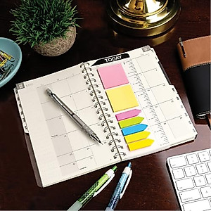 Global Printed Products, 2024 Essential 5"x8" Monthly, Weekly Planner with Tabs - 14 Months (November 2023 Through December 2024) - Professional, Easy-to-Use Frosted Vinyl Covers for Extra Protection