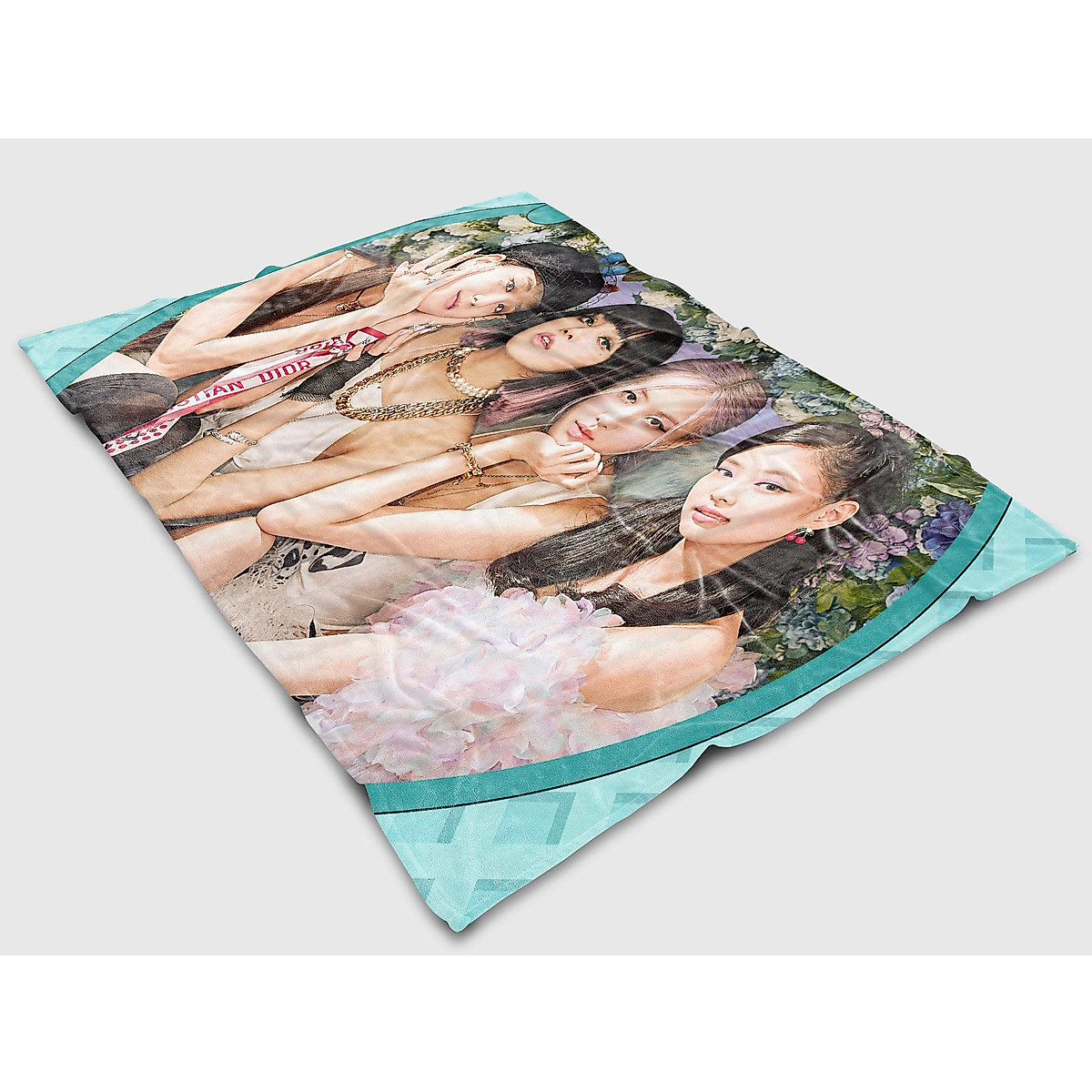 GZDXD Korean Girl Group Poster Blanket, HD Printing Does not Fade, Soft Flannel Throw Blanket, Suitable for Kids Teen Adult Gift (Color 10,60x80in (150x200cm))