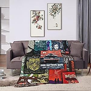 American Dave Rock Matthews Band Blanket Throw, Ultra-Soft Fleece Flannel Blanket Lightweight Throw Blankets for Couch Sofa Living Room for Kids Adults 50"X40"