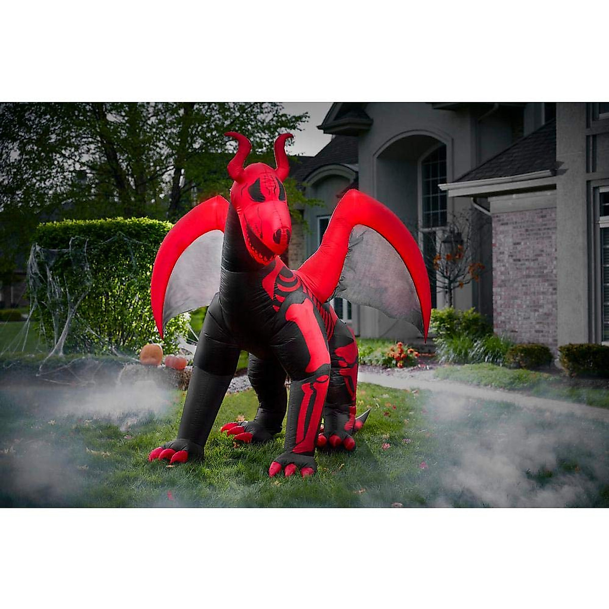 Home Accents Holidays 10 Foot Inflatable Skeleton Dragon