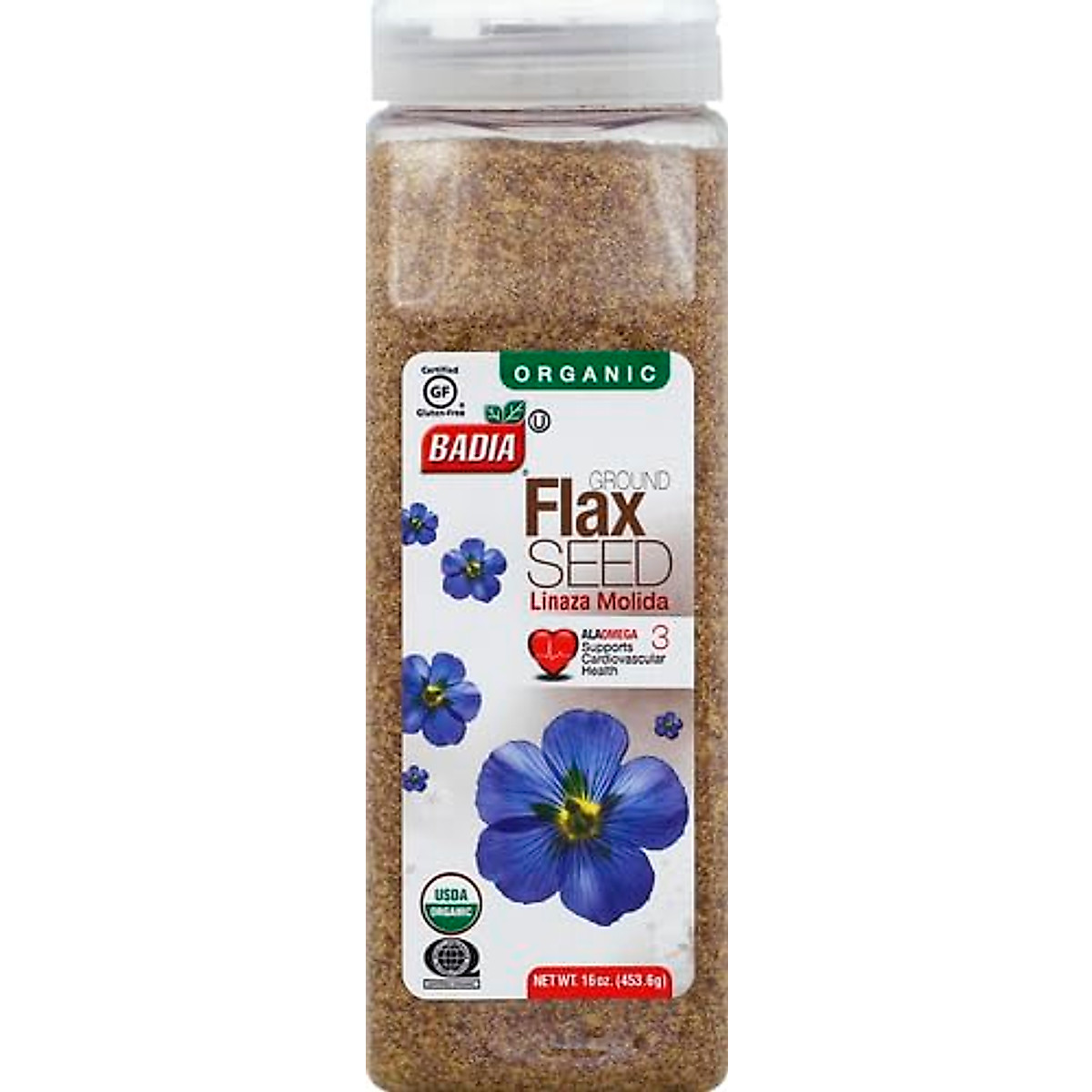 Badia Organic Flax Seed, Ground, 16-Ounce