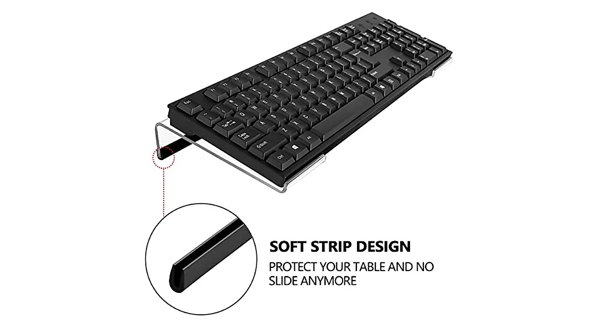 Egchi Acrylic Keyboard Stand for Ergonomic Typing | Clear & Stable
