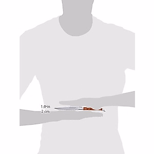 Trudeau Laguiole Steak Knives with Pakkawood Handles (Set of 6), Stainless/Wood