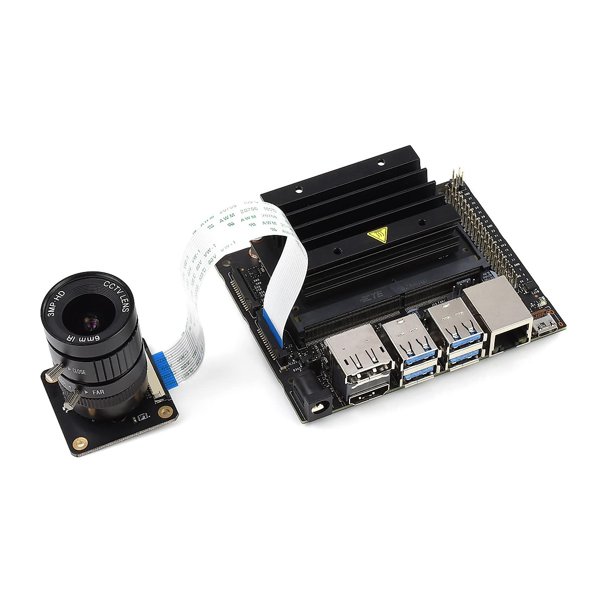 Waveshare IMX477 12.3MP Camera for Raspberry Pi CM3/CM3 Lite/CM3+/CM3+ Lite/CM4/Jetson Nano Developer Kit Supports C/CS Lenses(Required but Not Included)