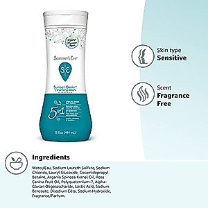 Summers Eve Cleansing Wash, Sunset Oasis, 15 Fl Oz