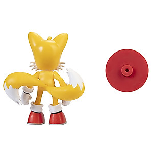 Sonic The Hedgehog 4-Inch Action Figure Modern Tails with Star Spring Collectible Toy