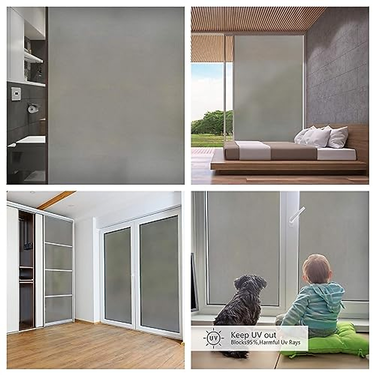 Window Film Window Film Privacy Stained Glass Film Static Cling Self Adhesive Film Frosted UV Protective Glass Vinyl for Home Glass Window Clings (Color : D, Size : 30x100 cm)